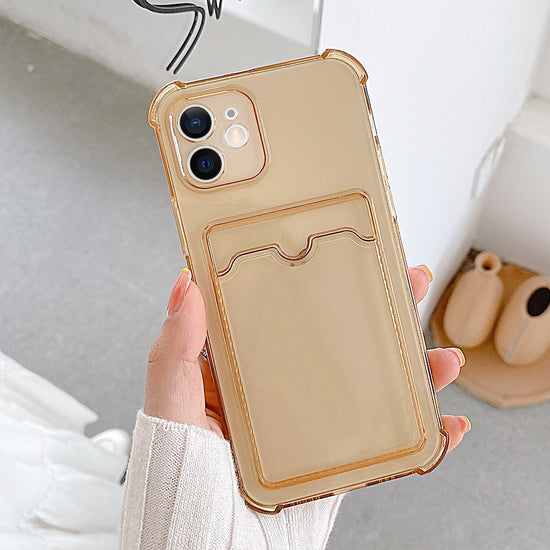 Shockproof Transparent Card Holder Phone Case – Zentric Store